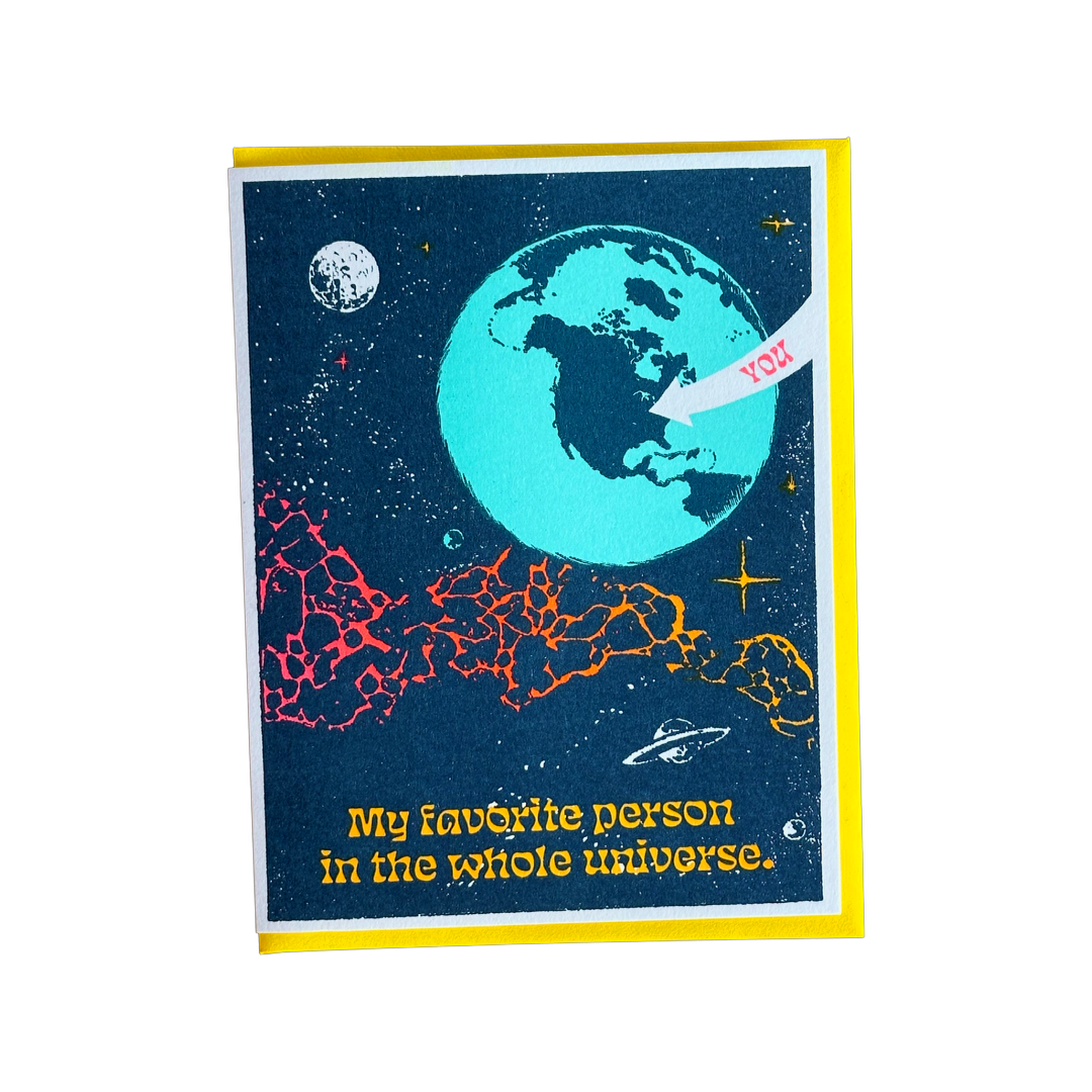 My Favorite Person In The Universe Card – World Famous Original