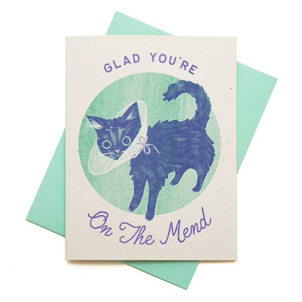 Glad You're On The Mend Card - World Famous Original