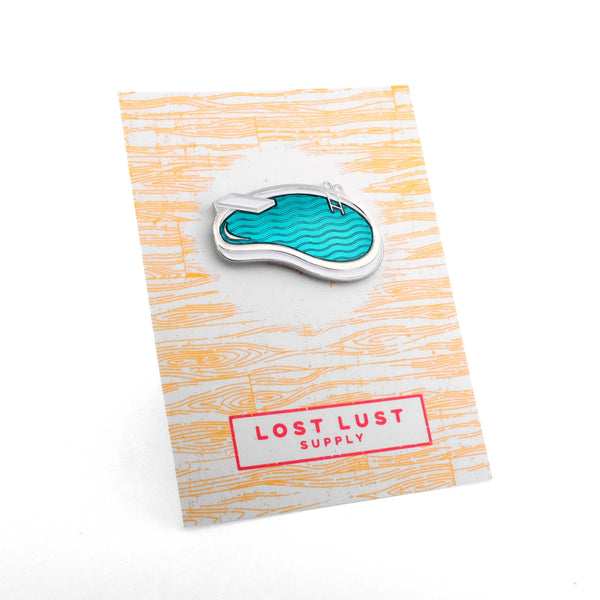 Swimming Pool Hard Enamel Pin - World Famous Original
