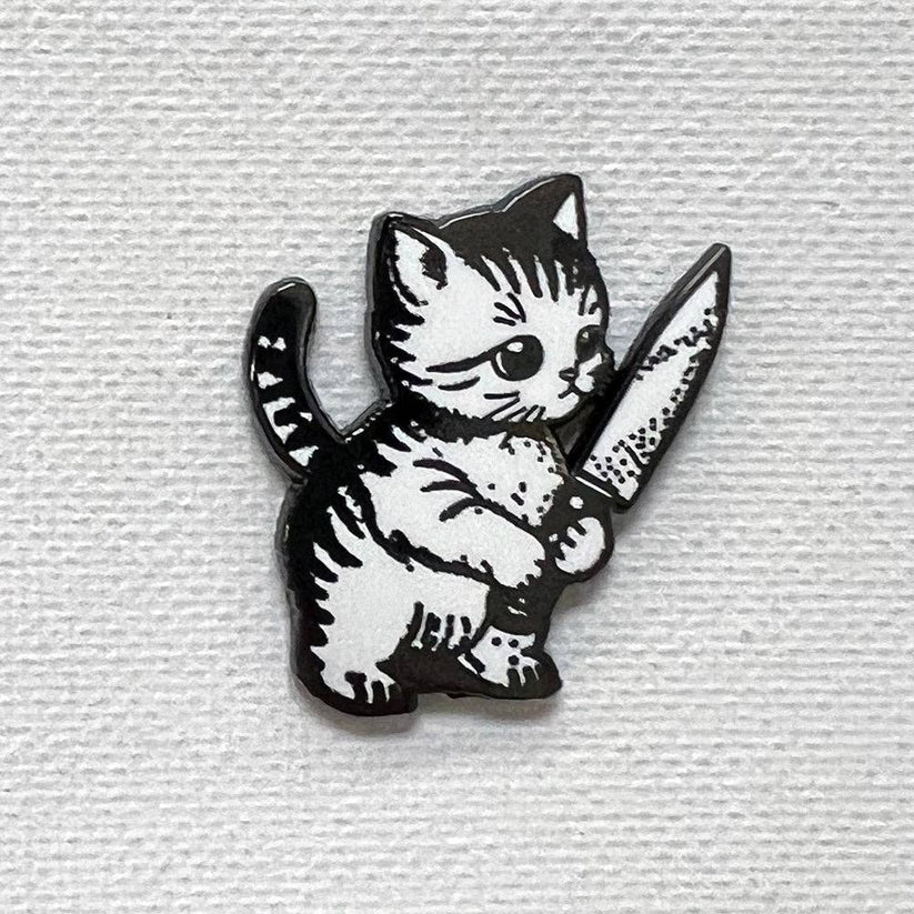 Evil Kitty Enamel Pin – World Famous Original