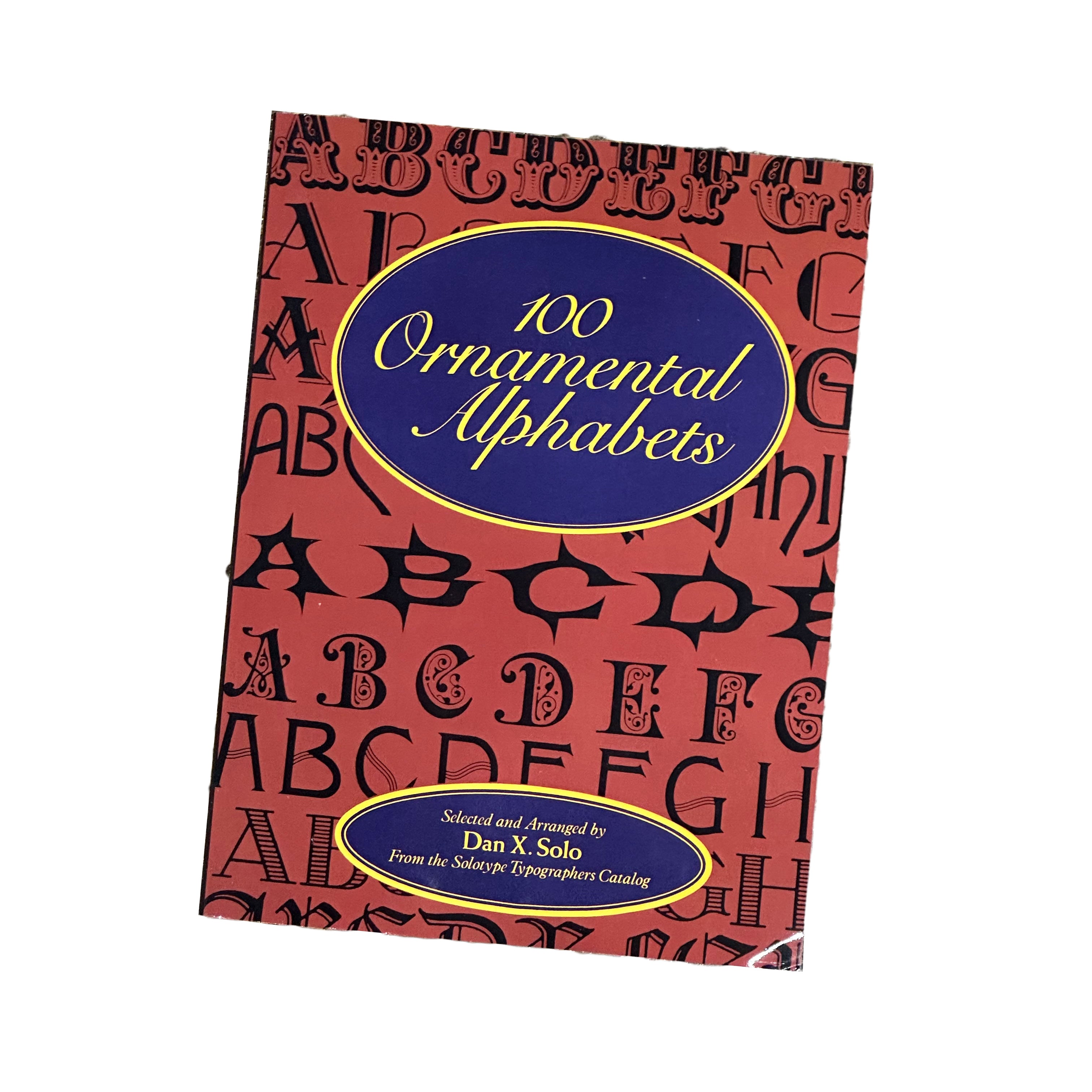 100 Ornamental Alphabets Book – World Famous Original
