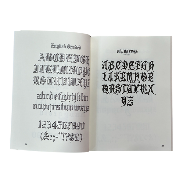 Gothic And Old English Alphabets - World Famous Original