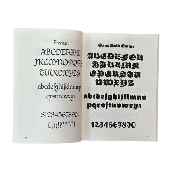 Gothic And Old English Alphabets - World Famous Original