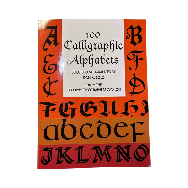 100 Calligraphic Alphabets Book - World Famous Original