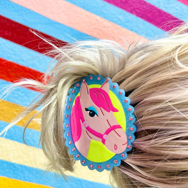 Pink Pony Hair Claw - World Famous Original