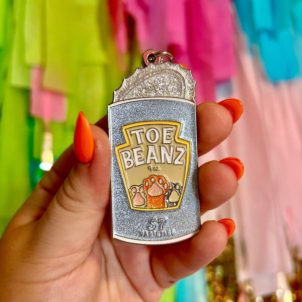 Toe Beanz Glitter Keychain - World Famous Original
