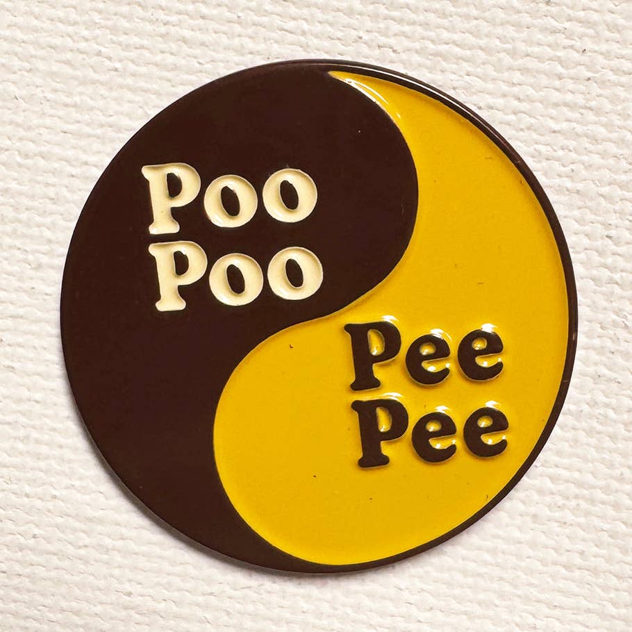Poo Poo Pee Pee Yin Yang Enamel Pin – World Famous Original