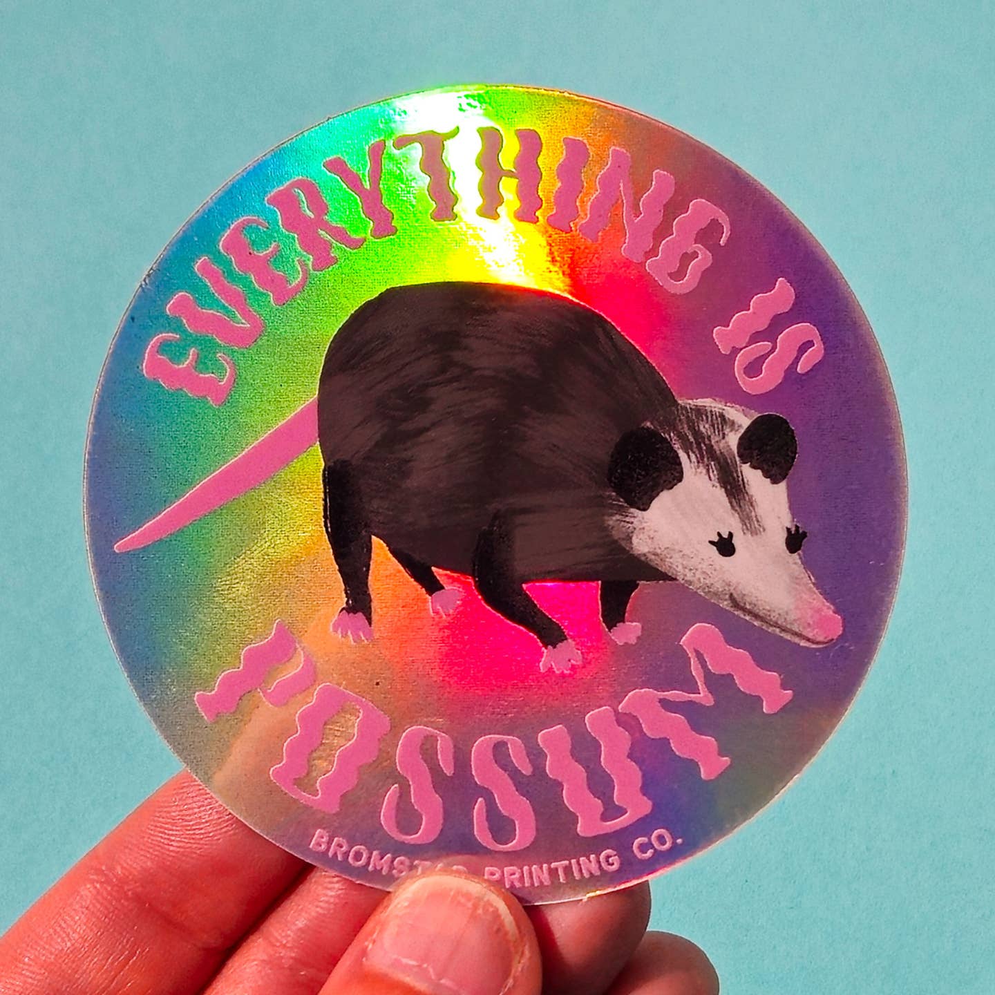 Everything is Possum - Holographic Sticker – World Famous Original