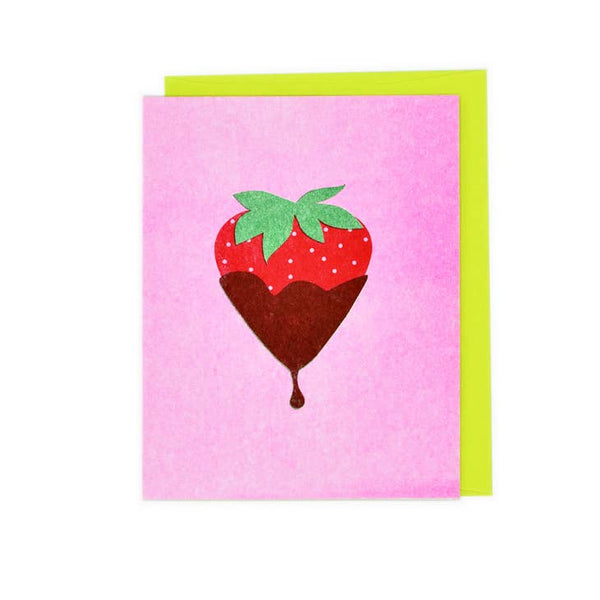 Chocolate Covered Strawberry Card - World Famous Original