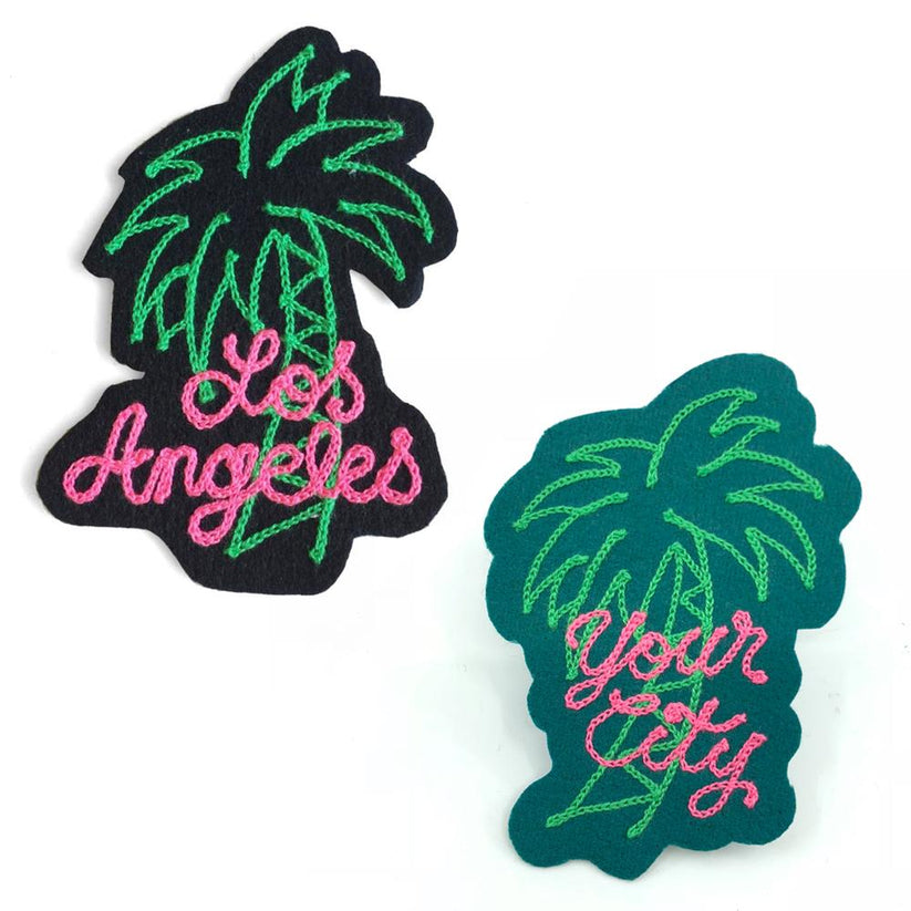 Custom Paradise Palm Tree Chainstitch Patch – World Famous Original